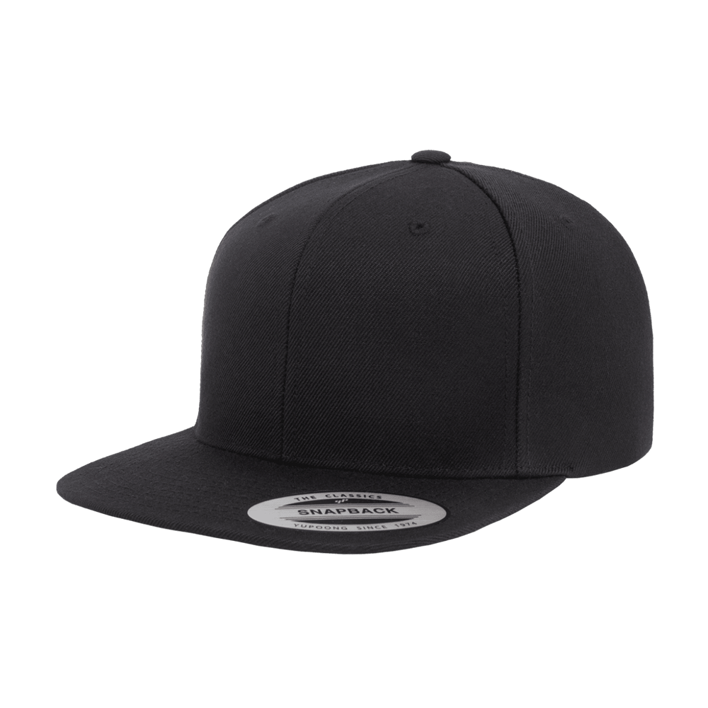 YP Classics® Premium Snapback Cap 6089M (Black)